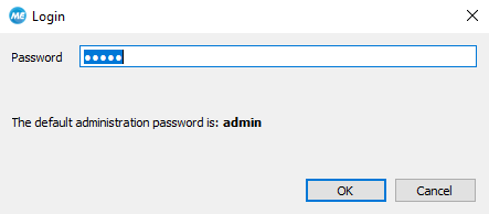 Opening the User Management Dialog