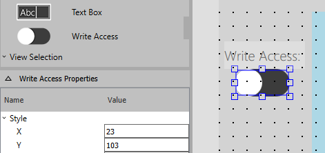 Write Access in the Frontend