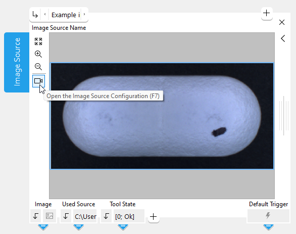 Opening the Image Source Configuration