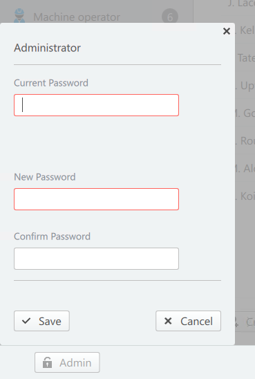 Changing the Administrator Password