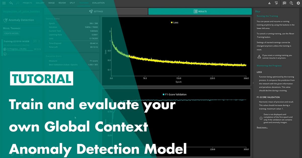 Train & Evaluate Global Context Anomaly Detection Models with MVTec ...